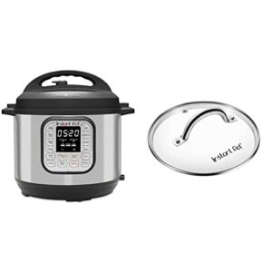 instant pot ip-duo60 7-in-1 multi-functional pressure cooker, 6qt/1000w with instant pot tempered glass lid