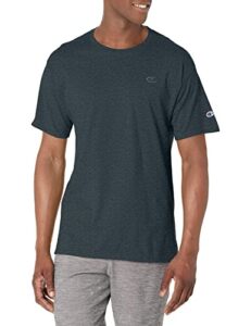 champion mens classic jersey tee shirt, granite heather, medium us