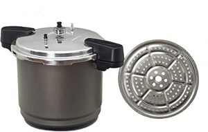 granite ware f0732-2 pressure canner and cooker/steamer, 12-quart, black by granite ware