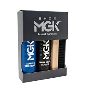 SHOE MGK Clean and Protect Kit - Shoe Care Kit for Athletic Shoes, Tennis Shoes, Sneakers, Suede Shoes, and More - Clean and Protect Your Favorite Shoes from Dirt, Grime, and Grease.