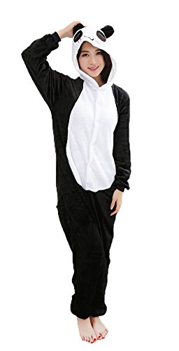 Très Chic Mailanda Panda Cosplay Pajamas Adult Unisex Onesies Animal Sleepwear Halloween Costume