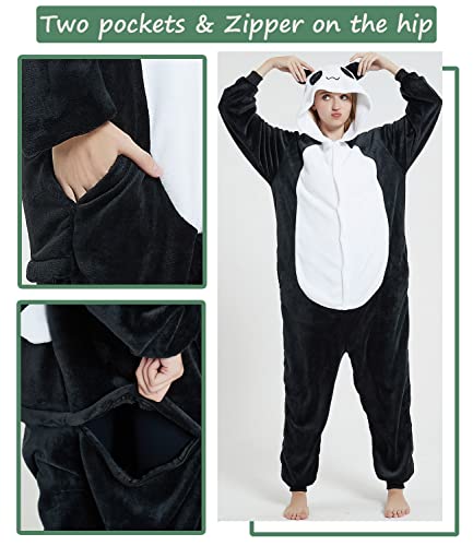 Très Chic Mailanda Panda Cosplay Pajamas Adult Unisex Onesies Animal Sleepwear Halloween Costume