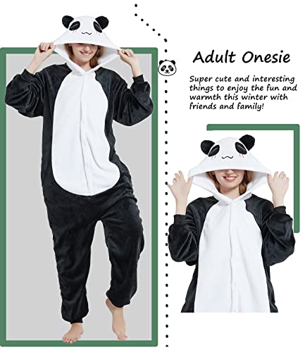 Très Chic Mailanda Panda Cosplay Pajamas Adult Unisex Onesies Animal Sleepwear Halloween Costume