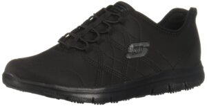 skechers women's ghenter srelt work shoe, black, 9.5 m us