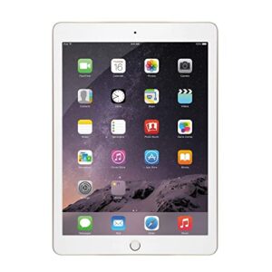 apple ipad air 2 9.7-inch, 32gb tablet (gold) (renewed)