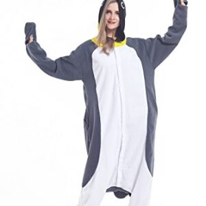 Sqlszt Women Men Adult Animal Penguin One Piece Onesie Cosplay Pajama Costume XL