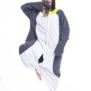 Sqlszt Women Men Adult Animal Penguin One Piece Onesie Cosplay Pajama Costume XL