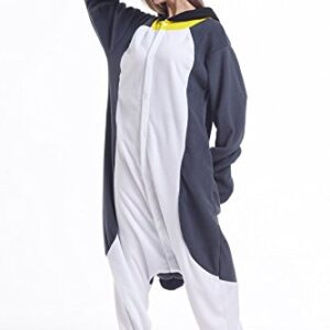 Sqlszt Women Men Adult Animal Penguin One Piece Onesie Cosplay Pajama Costume XL