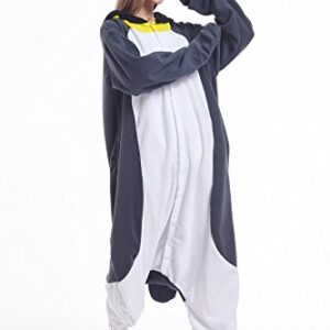 Sqlszt Women Men Adult Animal Penguin One Piece Onesie Cosplay Pajama Costume XL