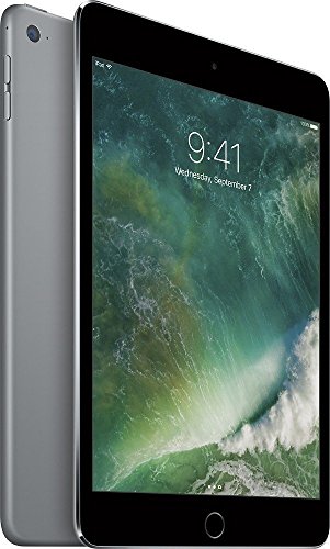 Apple iPad Mini 4 Wi-Fi, 7.9in Retina Display with 2048 x 1536 Resolution, A8 Chip, Touch ID, FaceTime, Up to 10 Hours of Battery Life - 128GB - Space Gray (Renewed)