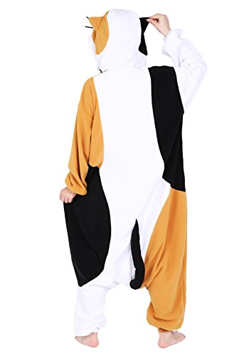 SAZAC Calico Cat Kigurumi - Onesie Jumpsuit Halloween Costume