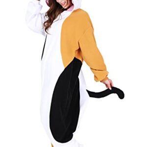 SAZAC Calico Cat Kigurumi - Onesie Jumpsuit Halloween Costume