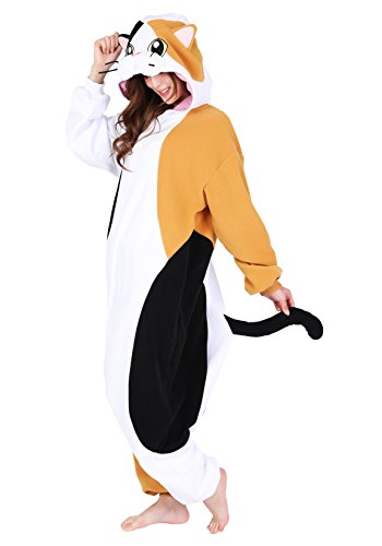 SAZAC Calico Cat Kigurumi - Onesie Jumpsuit Halloween Costume