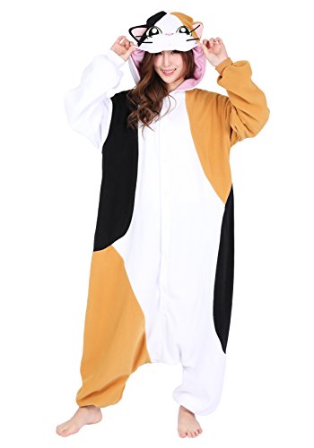 SAZAC Calico Cat Kigurumi - Onesie Jumpsuit Halloween Costume