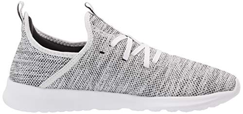 adidas Women's Cloudfoam Pure Running Shoe, White/White/Black, 5