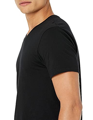 Amazon Essentials Men's V-Neck Undershirt, Pack of 6, Black, X-Small