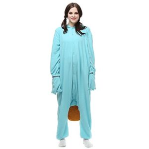 Wishliker Unisex Adult Onesie Pyjamas Platypus Christmas Costume SkyBlue