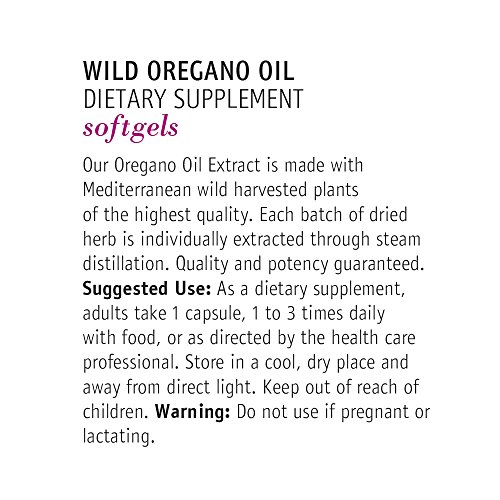 Teliaoils Wild Oregano Oil Softgels Capsules. High Carvacrol and Quality, 60 Softgels