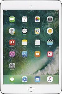 apple ipad mini 4, 32gb, silver - wifi (renewed)