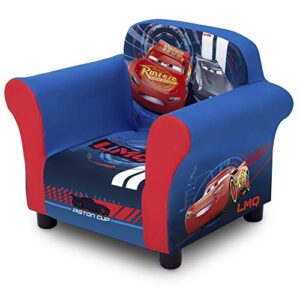 Delta Children Upholstered Chair for Relaxing, Disney/Pixar Cars, Red and Blue