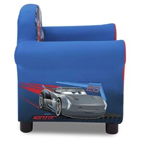 Delta Children Upholstered Chair for Relaxing, Disney/Pixar Cars, Red and Blue