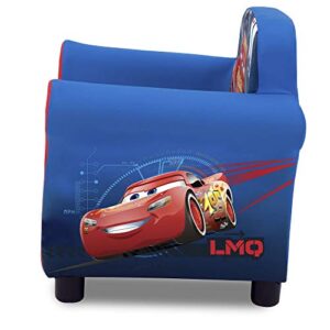 Delta Children Upholstered Chair for Relaxing, Disney/Pixar Cars, Red and Blue