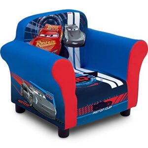 Delta Children Upholstered Chair for Relaxing, Disney/Pixar Cars, Red and Blue