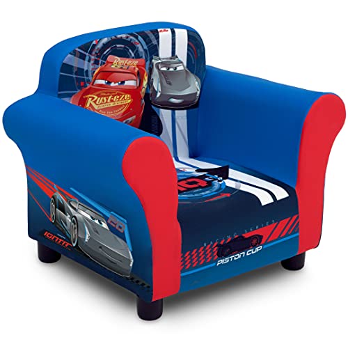 Delta Children Upholstered Chair for Relaxing, Disney/Pixar Cars, Red and Blue