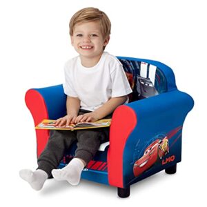 Delta Children Upholstered Chair for Relaxing, Disney/Pixar Cars, Red and Blue