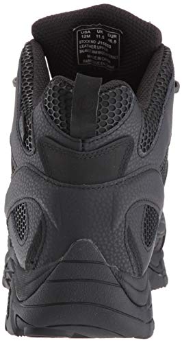 Merrell Men's Moab 2 Mid Tactical Waterproof Military Boot, Black, 11.5