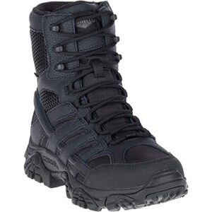 Merrell Men's Moab 2 8" Waterproof Military and Tactical Boot, Black, 14