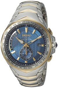 seiko men's ssg020 coutura analog display japanese quartz two tone watch