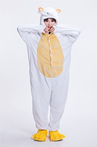 Adult Kigurumi Anime Cosplay Outfit Pajamas Romper Sheep L