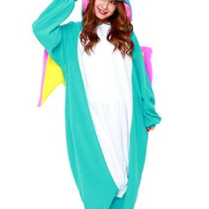 SAZAC Dragon Kigurumi - Onesie Jumpsuit Halloween Costume (Blue)