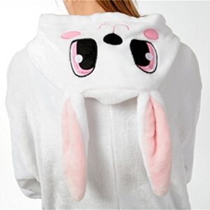 UreeUine Ultra Soft Plush Pink Easter Bunny Costume Cosplay Sleepsuit S