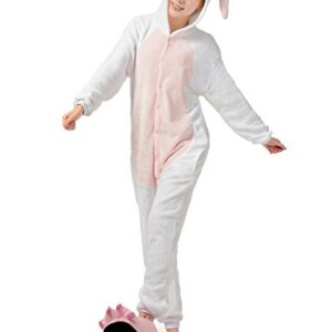 UreeUine Ultra Soft Plush Pink Easter Bunny Costume Cosplay Sleepsuit S