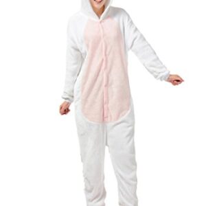 UreeUine Ultra Soft Plush Pink Easter Bunny Costume Cosplay Sleepsuit S