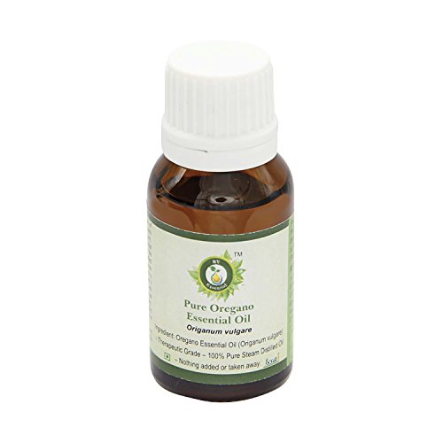 R V Essential Pure Oregano Essential Oil 5ml (0.169oz)- Origanum Vulgare (100% Pure and Natural Therapeutic Grade)