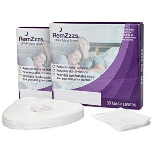 remzzzs full face cpap mask liners (k3-fl) - reduce noisy air leaks and painful blisters 2 pack- cpap supplies and accessories - compatible with resmed respironics devilbiss