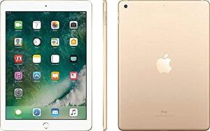 apple ipad 9.7in with wifi, 32gb 2017 newest model- gold (gold)(renewed)