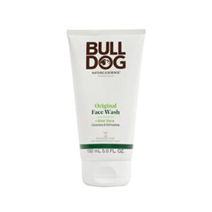 bulldog mens skincare and grooming, original face wash/scrub, 5 fluid ounce