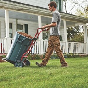 Rubbermaid Commercial Products Brute Construction and Landscape Dolly, 250-Pound Capacity, Red, Heavy Duty Dolly with Wheels