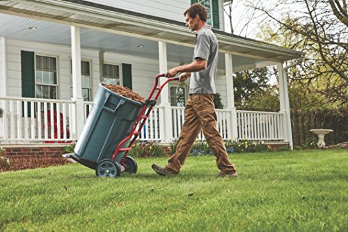 Rubbermaid Commercial Products Brute Construction and Landscape Dolly, 250-Pound Capacity, Red, Heavy Duty Dolly with Wheels