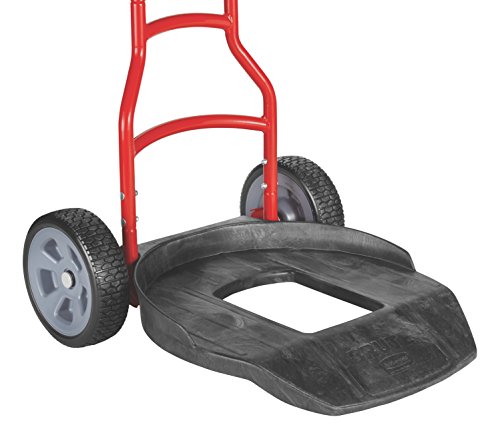 Rubbermaid Commercial Products Brute Construction and Landscape Dolly, 250-Pound Capacity, Red, Heavy Duty Dolly with Wheels