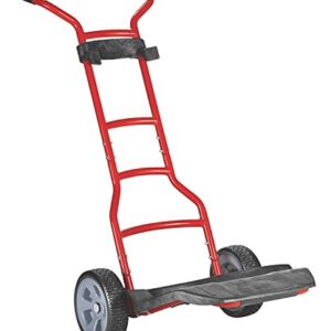 Rubbermaid Commercial Products Brute Construction and Landscape Dolly, 250-Pound Capacity, Red, Heavy Duty Dolly with Wheels