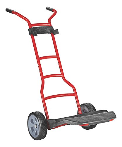 Rubbermaid Commercial Products Brute Construction and Landscape Dolly, 250-Pound Capacity, Red, Heavy Duty Dolly with Wheels