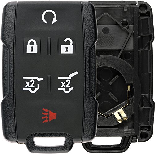 KeylessOption Keyless Entry Remote Control Car Key Fob Case Shell Button Pad Outer Cover for Suburban Tahoe M3N-32337100