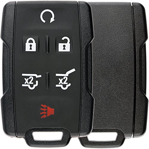 KeylessOption Keyless Entry Remote Control Car Key Fob Case Shell Button Pad Outer Cover for Suburban Tahoe M3N-32337100