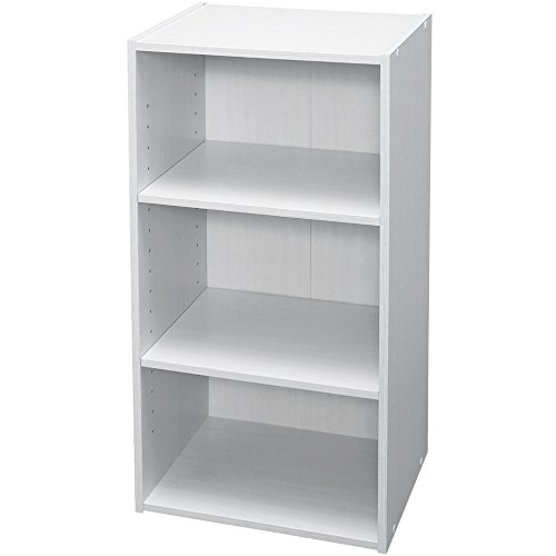 Iris Ohyama MDB-3K Color Box Storage Box, Bookcase, 3 Tiers, Movable Shelf, Width 14.4 x Depth 11.4 x Height 28.9 inches (36.6 x 29 x 73.2 cm), Off-White