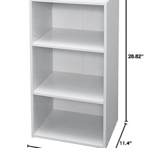 Iris Ohyama MDB-3K Color Box Storage Box, Bookcase, 3 Tiers, Movable Shelf, Width 14.4 x Depth 11.4 x Height 28.9 inches (36.6 x 29 x 73.2 cm), Off-White